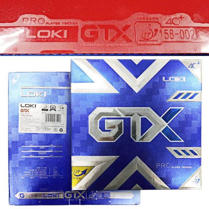 LOKI GTX Pro ลายกีฬาปิงปองของแท้ยางเหนียวสำหรับแผ่นยางปิงปองพร้อมฟองน้ำ ...