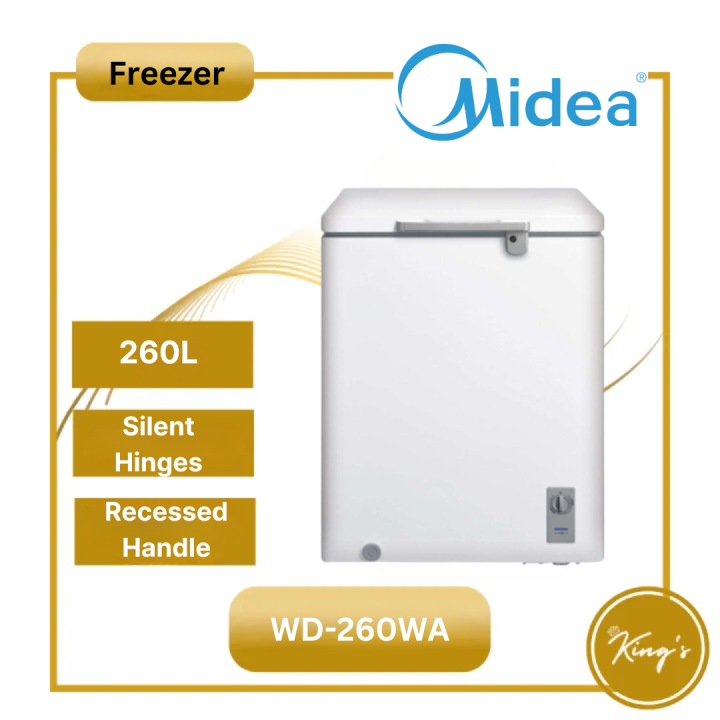 Midea Dual Function Chest Freezer Nett: 198L WD-260WA WD-260W | Lazada