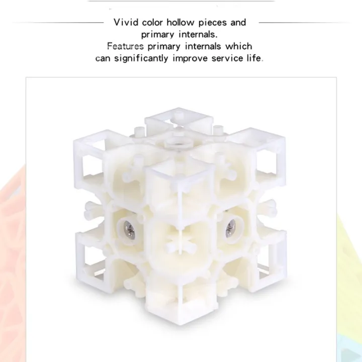 QiYi DNA Rubik Cube Concave 3x3 Pyramid Stickerless Speed Cube ...