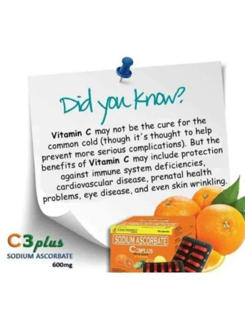 SODIUM ASCORBATE C3PLUS 100% AUTHENTIC Sold by Lucky Trinity | Lazada PH