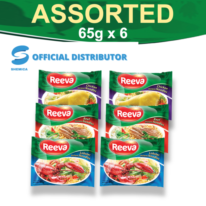 Reeva Assorted Instant Noodles 65g (6 pouch) | Lazada PH