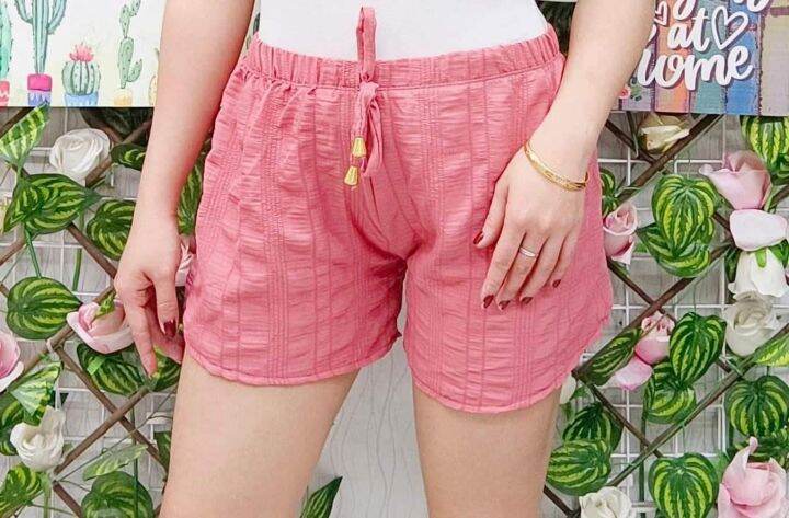 Bubble Shorts Free size Fit up to large Cotton Bubble Lattice Fabric ...