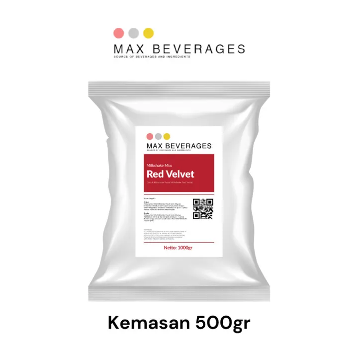 Red Velvet Milkshake/ Bubuk Minuman Red Velvet/ Red Velvet Powder 500 ...