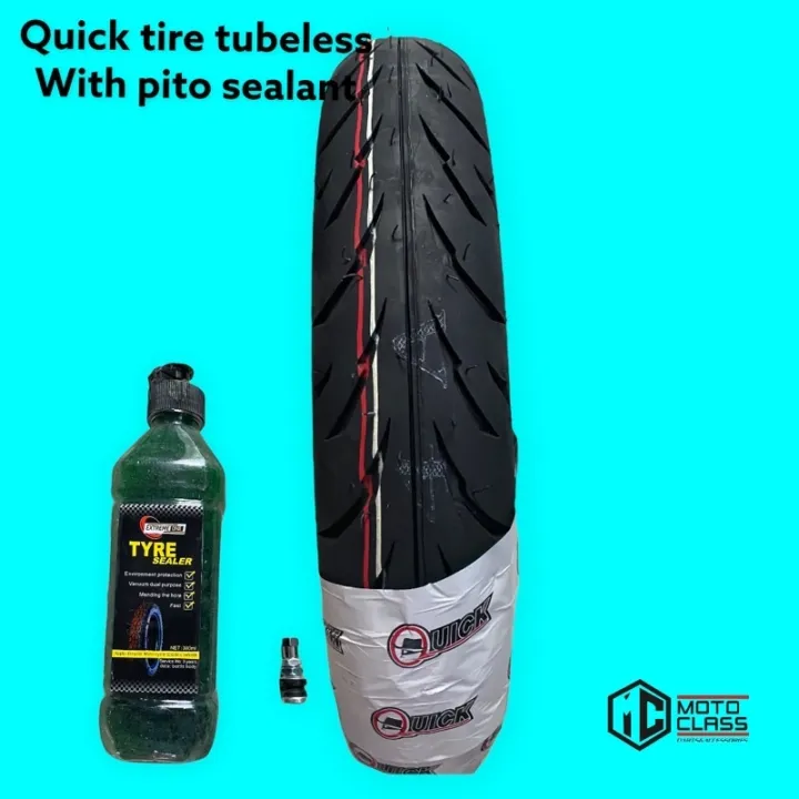 QUICK TIRE TUBELESS RIM 14 free sealant pito | Lazada PH