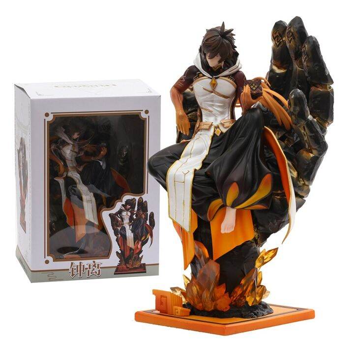 Genshin Impact Morax Zhong Li Battle Version Collection Figure Figurine ...