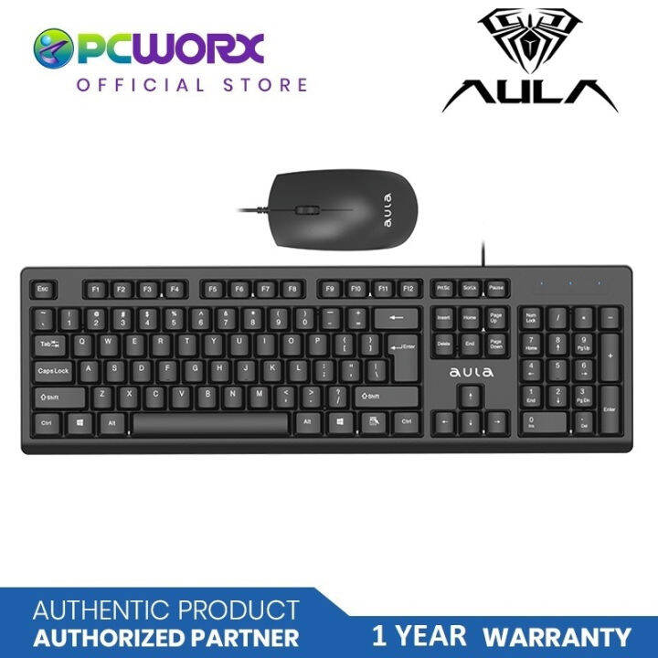 Aula AC101 USB wired Keyboard & Mouse | USB Keyboard & Mouse Combo ...