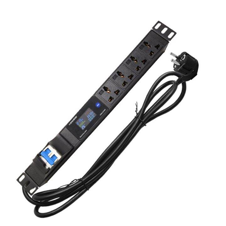 Cabinet Rack Mount PDU Power Strip Current Voltage Power Temperature ...