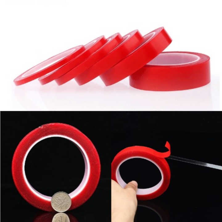 Double Tip Lem Bolakbalik Bening Akrilik Super 6mm 10mm 20mm 30mm ...