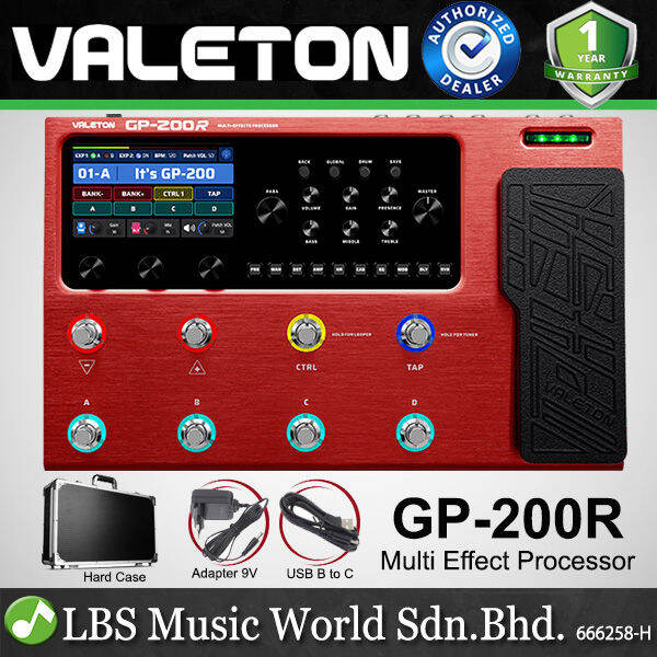 Valeton GP-200R Multi Effects Processor Pedal for Electric Guitar and ...