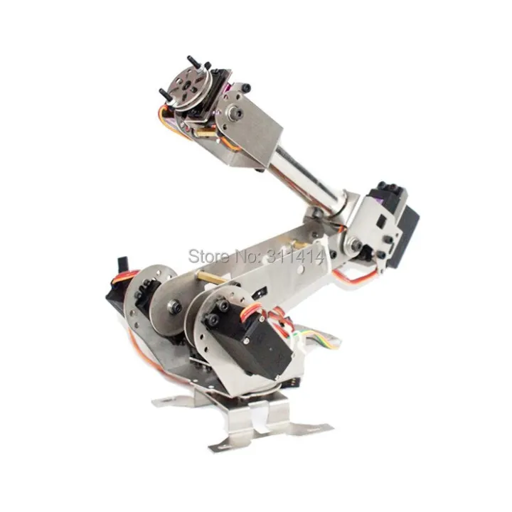 1Set DIY 6DOF Metal Robot Arm 6 Axis Rotating Mechanical Robotic Arm ...