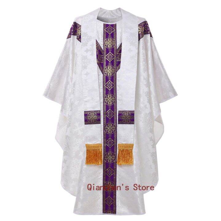 ฮาโลวีน Monk Robes คาทอลิกคอสเพลย์นักบวชชุดแฟนสีสำหรับสุนัข | Lazada.co.th