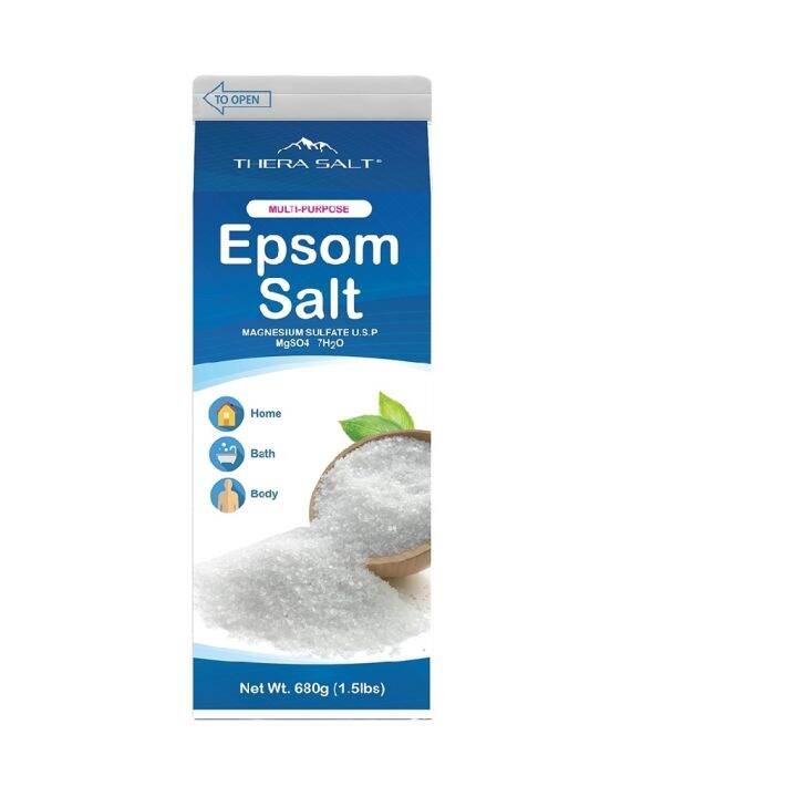Exfoliating and brightening skin THERASALT Epsom Salt 680g | Lazada PH