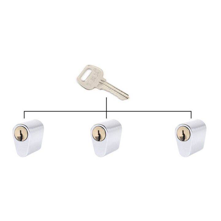 SDASDSF Copper/Aluminum Fire Door Lock Core with Keys Universally Fire ...