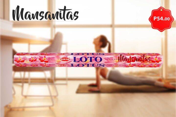 Mansanitas-Mansanas HEM Precious Lotus Incense Sticks-20 sticks in a ...