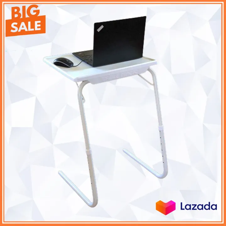 Table Mate Ultra Folding TV Tray Table and Cup Holder, Adjustable to 6 ...
