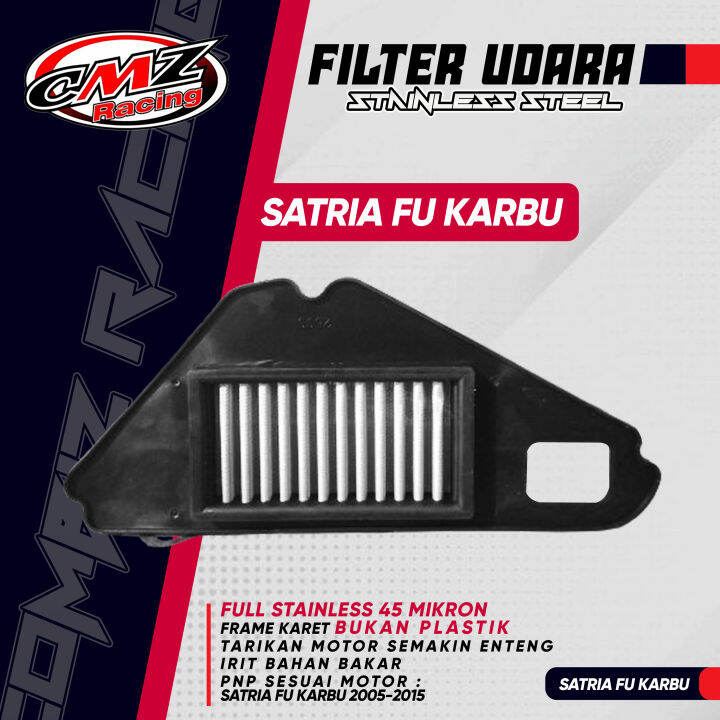 Filter Udara Stainless SATRIA FU KARBU 2005-2015: Bisa Di Cuci Irit ...