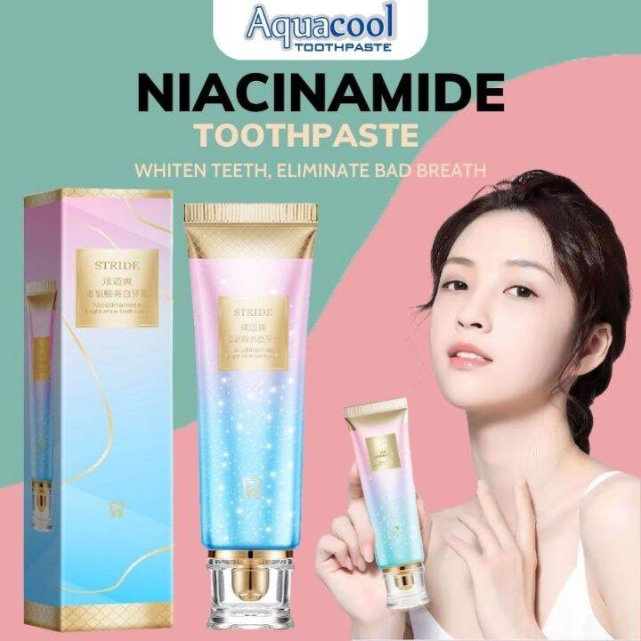 Niacinamide Toothpaste Aquacool Whitening Toothpaste Refreshing Teeth ...
