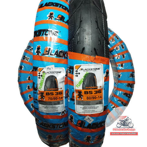Sepasang Ban Motor Matic Blackstone BS 36 70 90 & 80 90 14 Tubeless ...