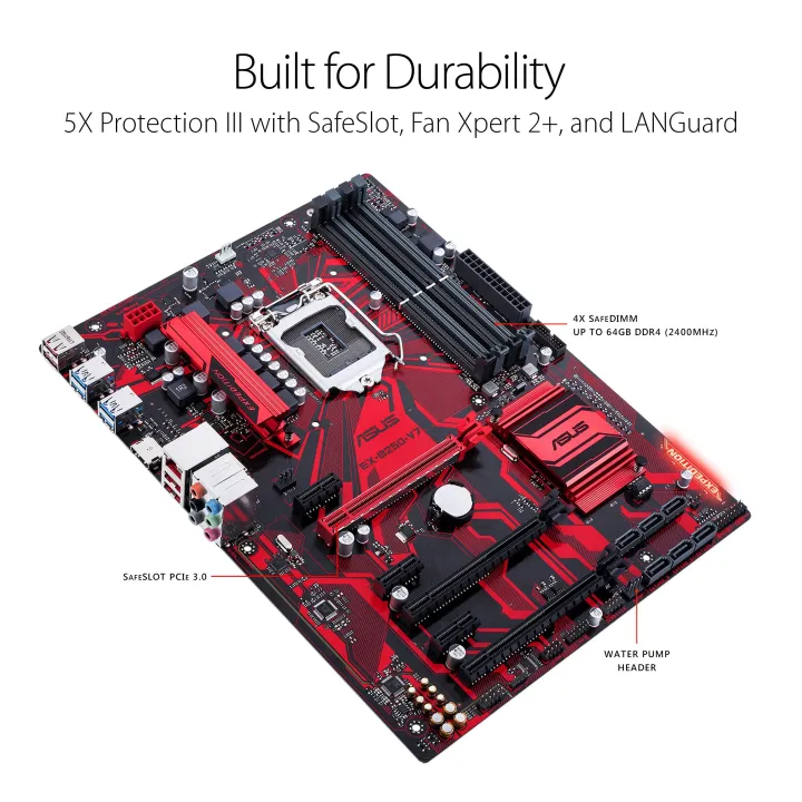 Asus B250 v7 1151 Motherboard Intel 6th and 7th Generation Support No ...