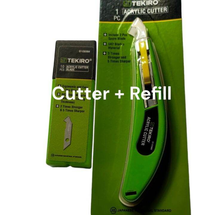 Tekiro Pisau Acrylic Dan Refill , Cutter Akrilik Dan Isinya Tekiro ...