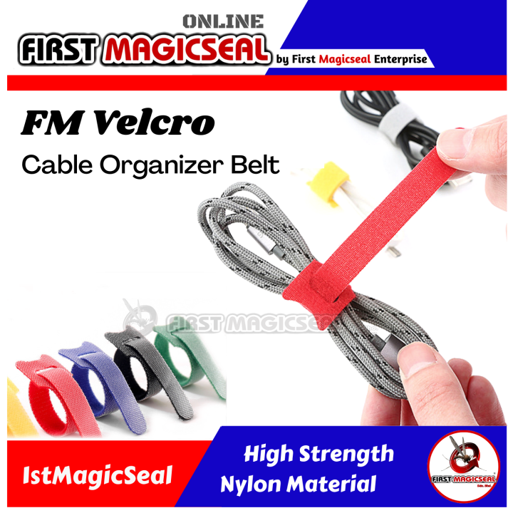 1stMagicSeal - Cable Organizer Belt Velcro Cable Management Band USB ...