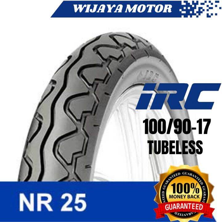 BAN LUAR IRC UKURAN 100 90 Ring 17 TUBELESS IRC nr25 verza Mega Pro New ...