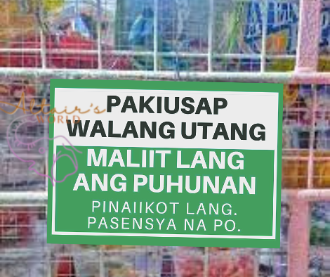 Bawal Utang Signage No Credit Bawal Umutang Signage Laminated / PVC ...