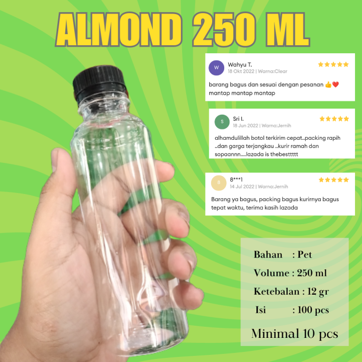 (100 PCS) BOTOL MINUMAN JELLY MILK 250 ML , BOTOL MINUMAN 250ML , BOTOL ...