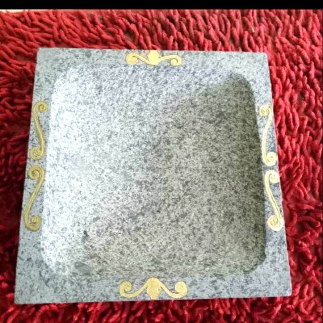 Cobek Coet Kotak Batu Alam Ukuran 25x25 Cm | Lazada Indonesia