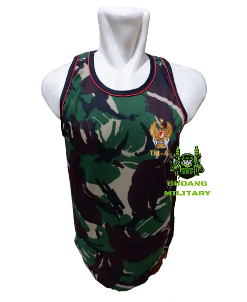 Kaos Singlet Logo TNI AD Loreng - Logo Kecil | Lazada Indonesia
