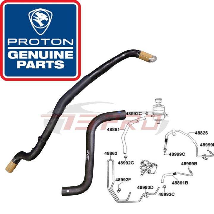 Proton New Saga VVT BLM All 1.3 1.6 SV FL FLX Genuine Power Steering Oil Hose Minyak Tangki ...