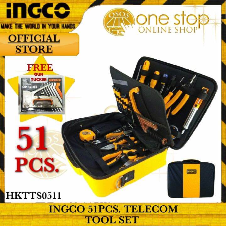 Original Brand Of Ingco 51pcs Telecom Tools Set Pliers Screwdriver ...