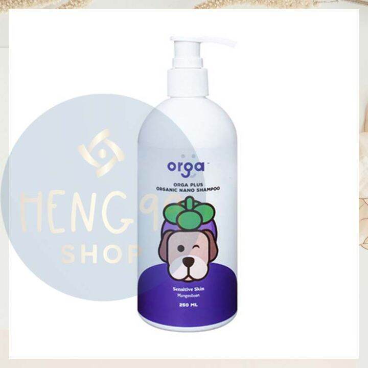 แชมพู ORGA PLUS ORGANIC NANO ขนาด 250 ml. ผลิตจากสารสกัดจากธรรมชาติ 100% สำหรับสุนัขขนสั้นและผิว ...
