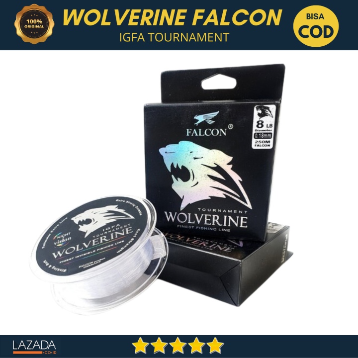 Senar Pancing Falcon Wolverine Panjang 250 Meter Warna Clear Lazada Indonesia