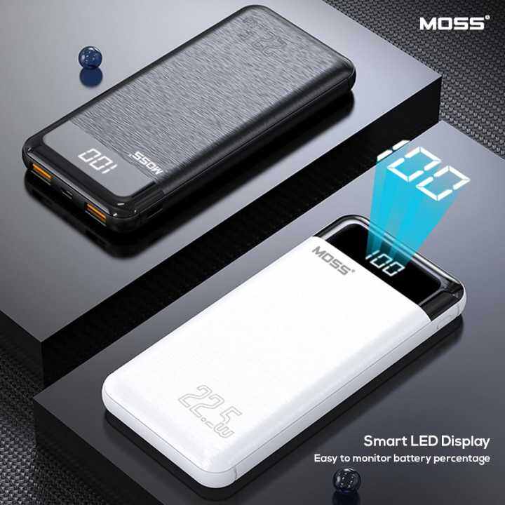 MOSS Super Series 22.5W PD Fast Charge Dual Input Tri Output 10000mah ...