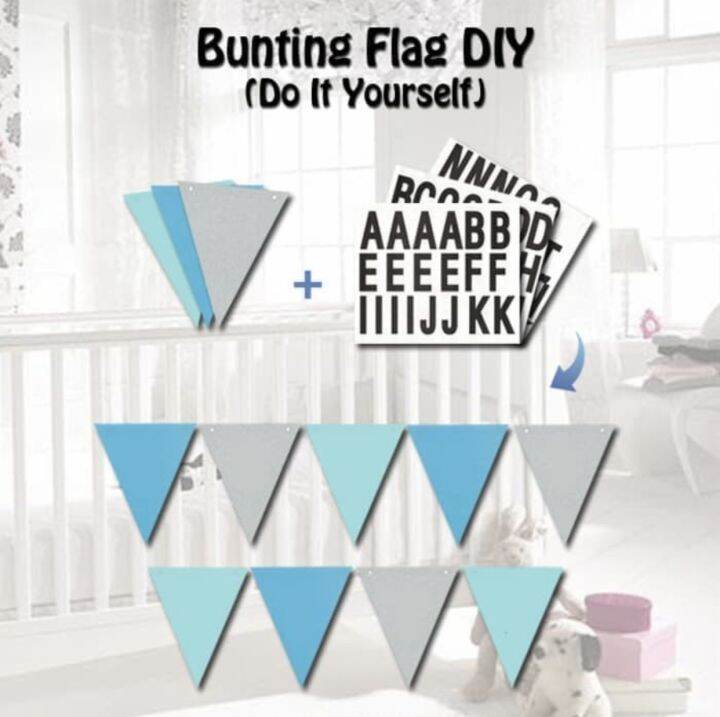 banner abc / banner diy / banner custom / banner huruf stiker / banner ...