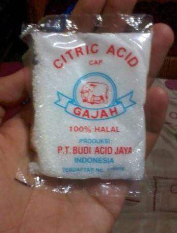 Sitrun Citrun Asam Sitrat Citric Acid Cap GAJAH Sachet 50 gram | Lazada ...