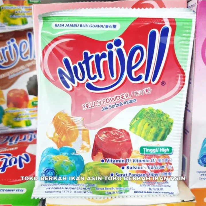 Nutrijell Agar Agar Rasa Guava Jambu Bui 1pc Jelly Powder Jeli Serbuk ...