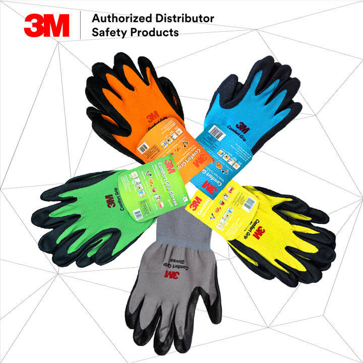 3M Comfort Grip Gloves General Use / Safety Glove [Size: M / L / XL ...