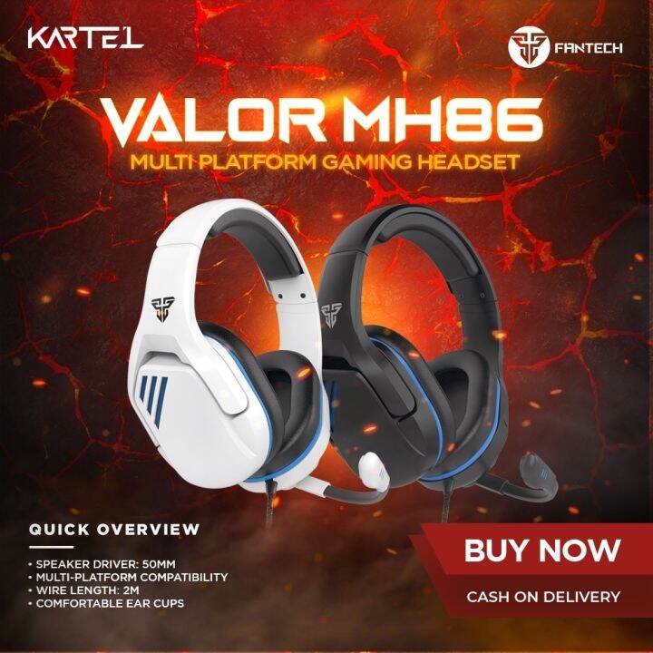 FANTECH MH86 VALOR Multi-Platform Gaming Headset - Black Space Edition ...
