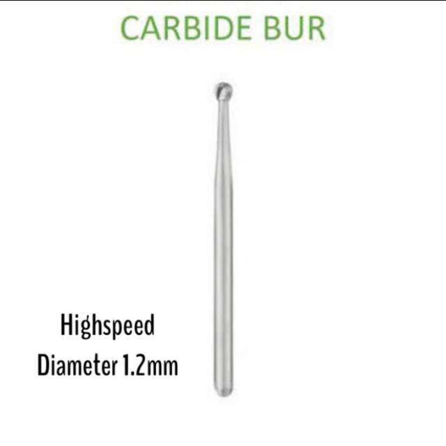 Alice dental // bur metal bulat highspeed bur tulang carbide tungsten ...
