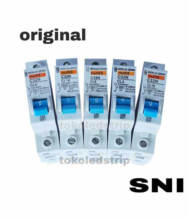 mcb listrik 2a 4a 6a 10a 16a ampere merlin gerin SPLN breker tk | Lazada Indonesia