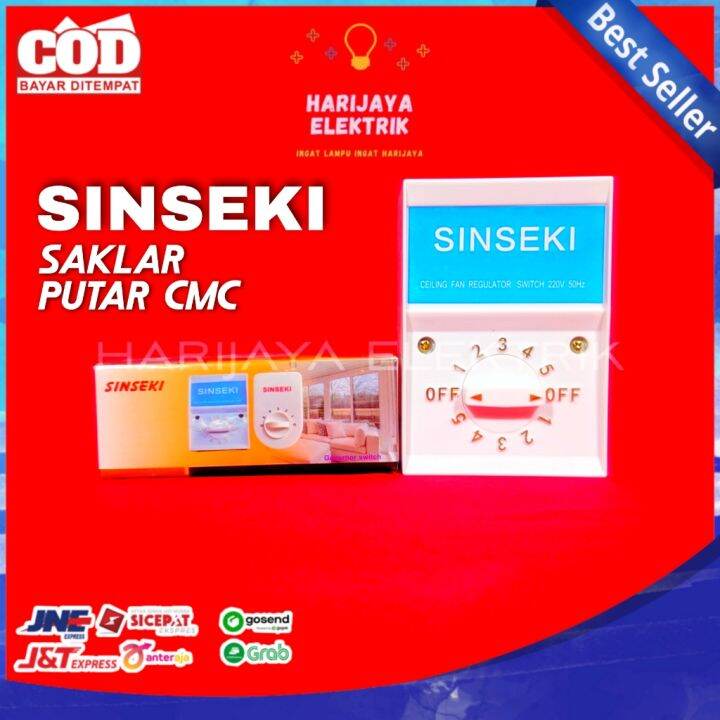SINSEKI SAKLAR CMC PUTAR REGULATOR KIPAS ANGIN CEILING FAN SWITCH BOX | Lazada Indonesia