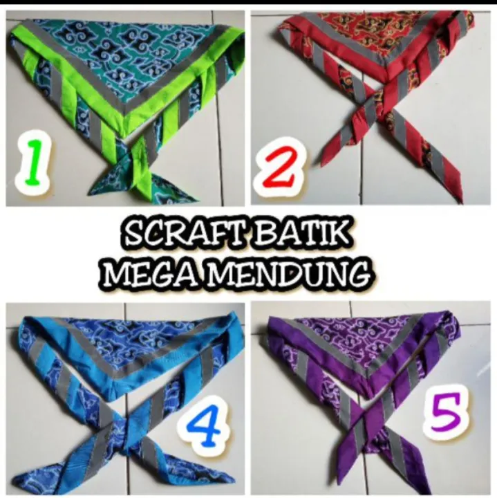 Scraf Pramuka Batik Megamendung 1kd 20pcs | Lazada Indonesia