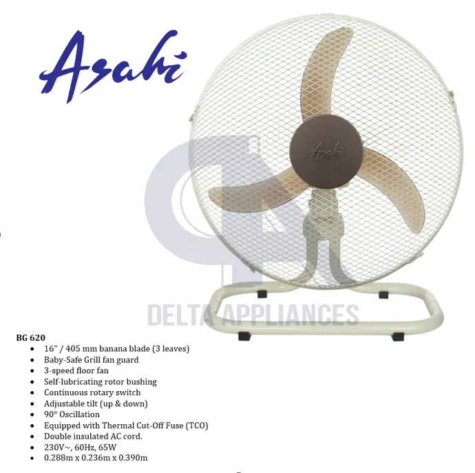 Asahi BG-620 Floor Fan 16" | Lazada PH