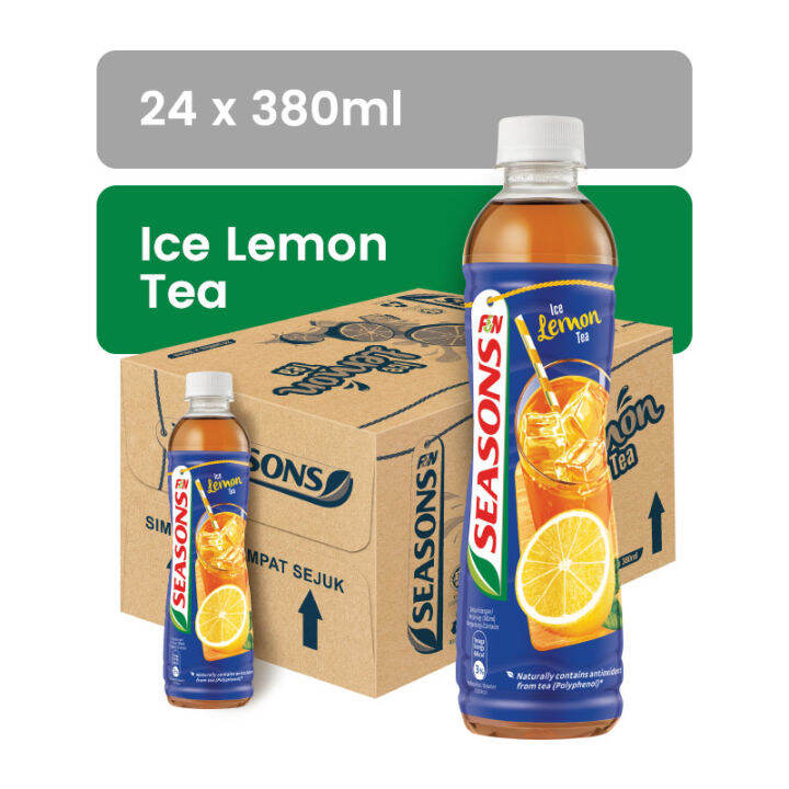 SEASONS Ice Lemon Tea 380ML X 24 | Lazada
