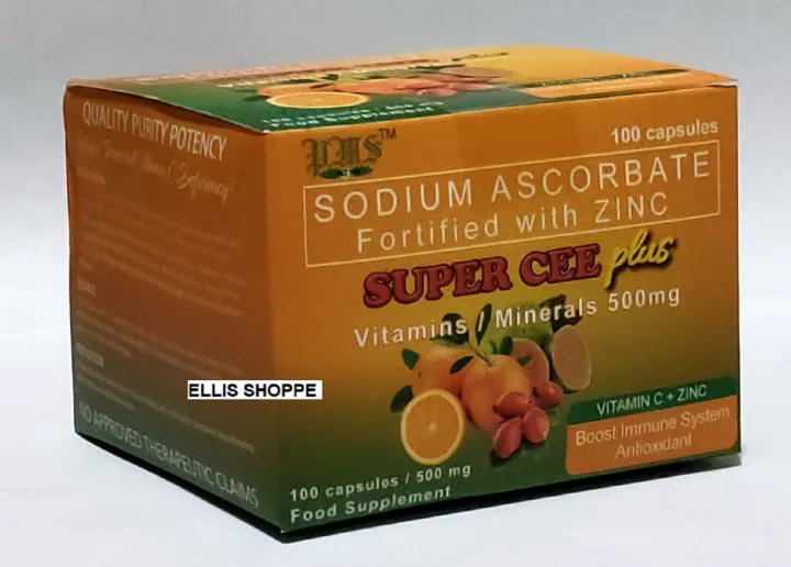 Sodium Ascorbate Fortified with Zinc 5mg Vitamin FOOD SUPPLEMENT C ...