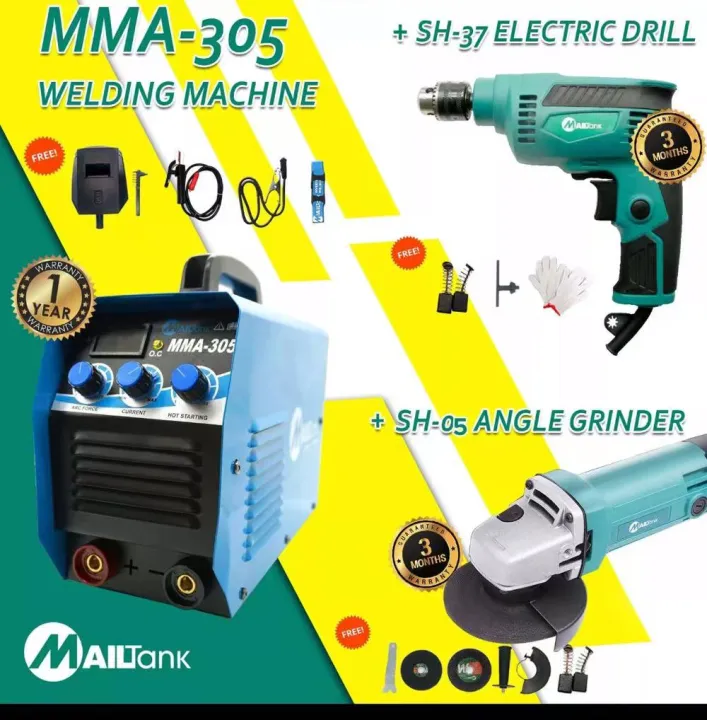 MAILTANK (SH83+SH05+SH37) MMA-305 Portable IGBT Inverter Welding ...