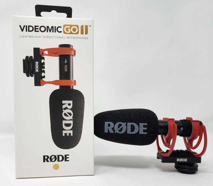 RODE VideoMic GO II Ultracompact Analog/USB Camera-Mount Microphone ...