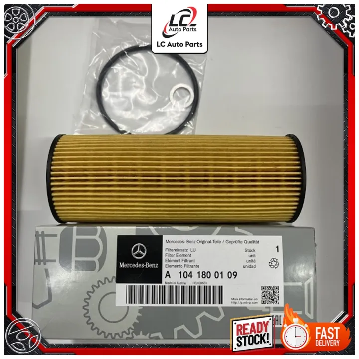 MERCEDES BENZ W202 W203 C200 OIL FILTER (A1041800109)(HU727/1)(OX133D)(E142H D21)(A1041840425 ...